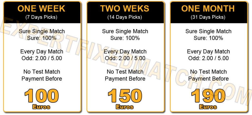 EXPERT FIXED MATCHES 100% SURE - Fixed Match, Fixed Matches, Football ...
